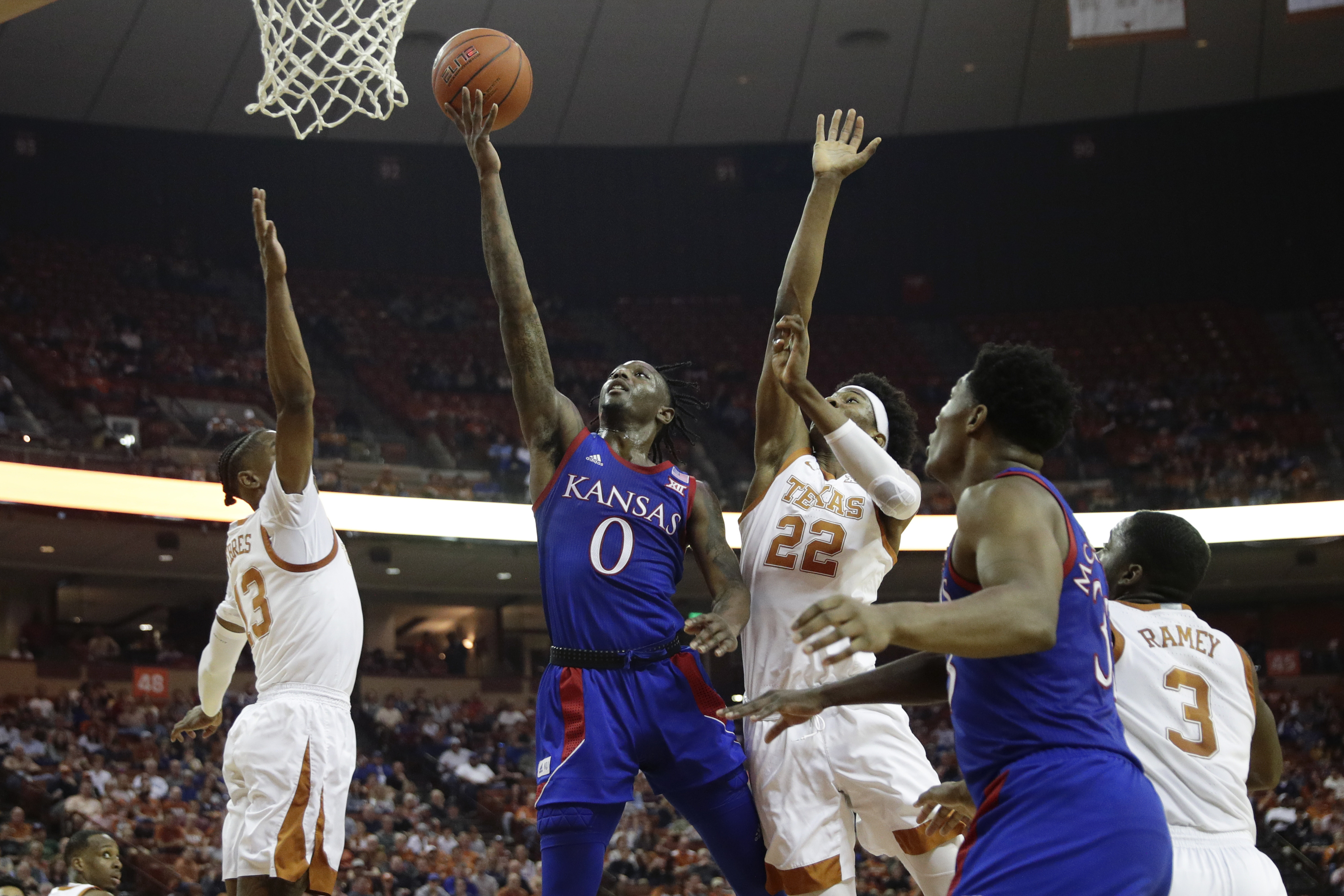Notebook: Marcus Garrett returned after hard fall in 2nd half at Texas ...